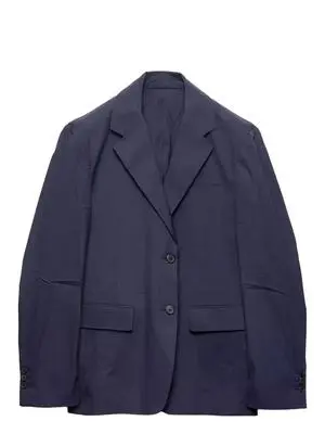 Prada Poplin Blazer - Blue