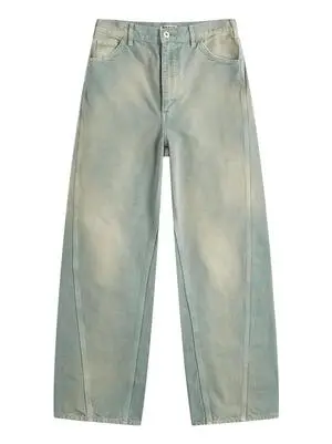Auralee Organic Cotton Duck Pants - Ash Green