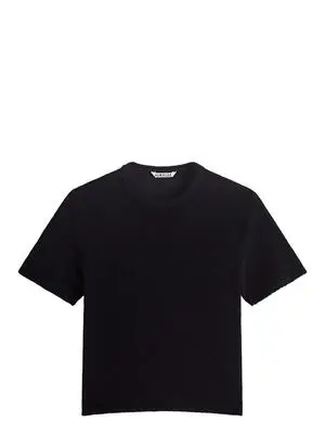AURALEE Washable Wool Pile T-Shirt