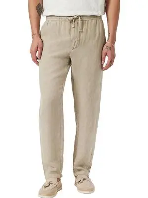 MAVI Drawstring Linen Pants - Feather Gray