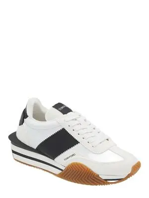 TOM FORD James Sneaker - White/ Black/ Cream