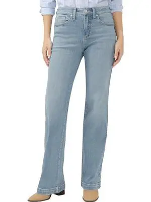 SILVER JEANS CO. Avery Curvy Relaxed Straight Leg Trouser Jeans - Mateo