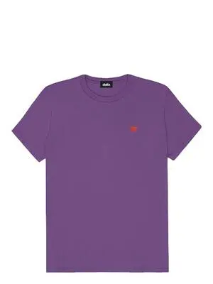 DALIX Pixel Heart Jersey Relaxed Tee - Purple