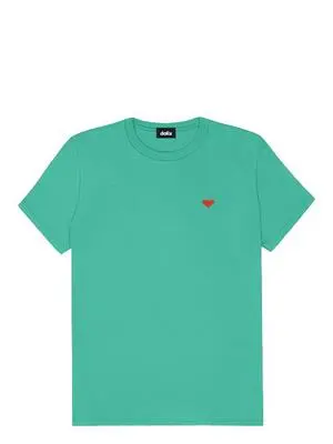 DALIX Pixel Heart Jersey Relaxed Tee - Teal