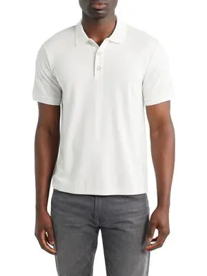 Rag & Bone Slim Fit Tech Piqué Polo Chalk