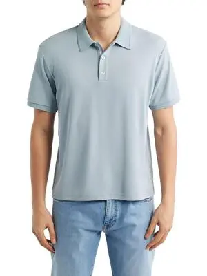 Rag & Bone Slim Fit Tech Piqué Polo - Sea