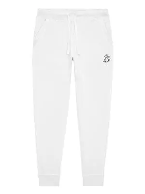 DALIX Heartly Ghost Fleece Jogger Pant - White