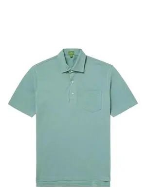 SID MASHBURN Sid Mashburn - Pima Cotton-Piqué Polo Shirt - Men - Blue - XXL