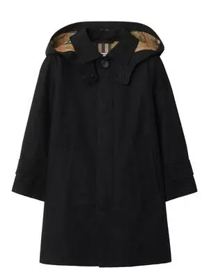 Burberry Cotton Twill Car Coat - Black