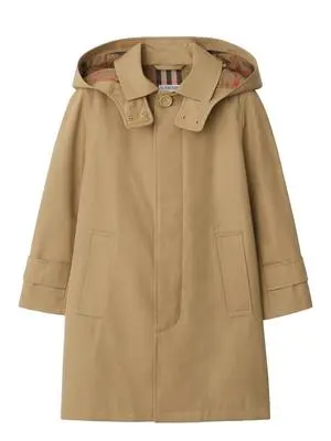 Burberry Cotton Twill Car Coat - Sand