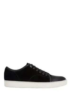 LANVIN Dbb1 Suede And Leather Sneakers - Black