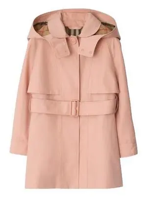 Burberry Cotton Hooded Trench Coat Slipper