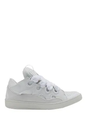 LANVIN Curb Leather Sneakers - White