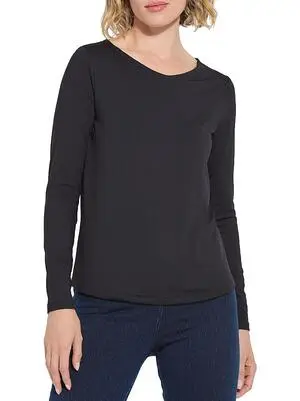 Lyssé Lyssential Long Sleeve Tee - Black