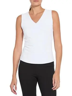 Lyssé Essential V-neck Shell - White