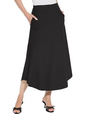 Lyssé A-line Ponte Skirt - Black