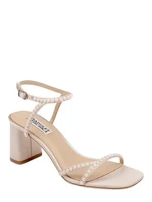 Badgley Mischka Giabella Strappy Sandals - Soft Nude