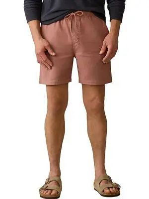 Faherty Brand Essential Drawstring 6.5" Shorts - Cedar Rose