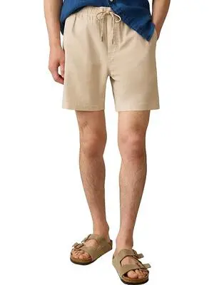 Faherty Brand Essential Drawstring 6.5" Shorts Stone