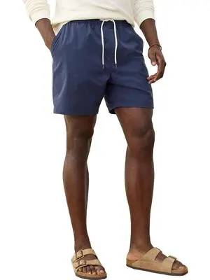 Marine Layer Regular Fit Sport 6" Swim Trunks - Mood Indigo