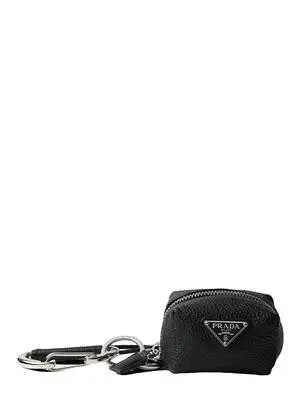 Prada Leather Bag Charm - Black