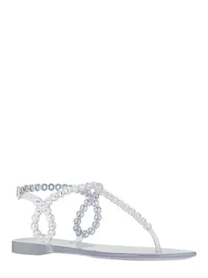 AQUAZZURA Almost Bare Embellished Sandals - Transparent