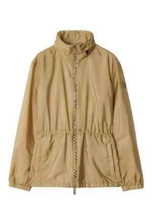 Burberry Checker-tape Nylon Parka - Beige