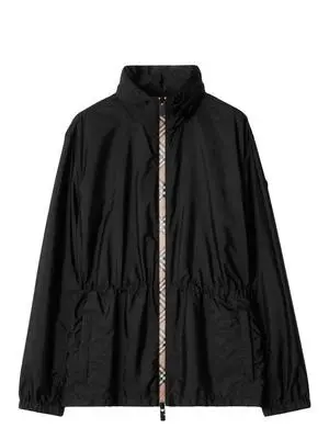 Burberry Checker-tape Nylon Parka - Black