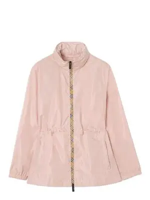 Burberry Checker-tape Nylon Parka - Bouquet Pink