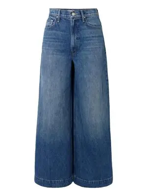 MOTHER The Headliner Sneak High-rise Wide-leg Jeans - Blue