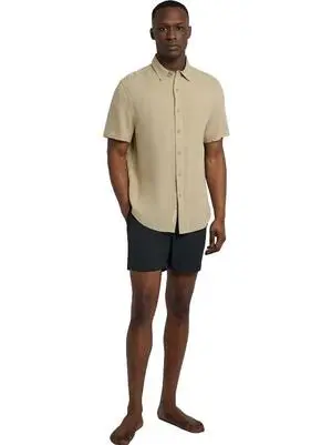 Onia Standard Short Sleeve Linen Shirt - Sand