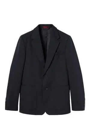 Gucci Gg Cotton Gabardine Jacquard Jacket - Blue