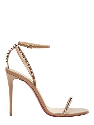 CHRISTIAN LOUBOUTIN So Me 100 Studded Leather Sandals