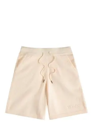 HONOR THE GIFT Logo Brushed Knit Shorts - Cream