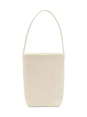 THE ROW Small Park Grained Leather Tote - Ivory
