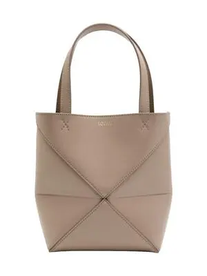 Loewe Puzzle Fold Mini Tote - Sand