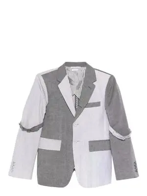 Thom Browne Striped Blazer - Grey