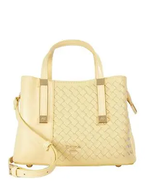 Dune London Faux Leather Top Handle Bag - Lemon Synthetic