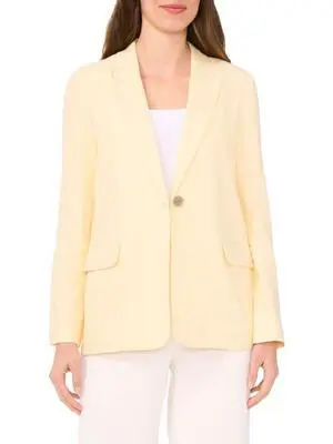 Halogen Linen-blend Blazer - Lemon Butter