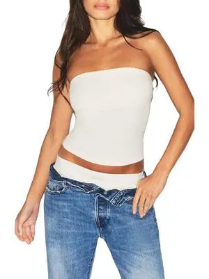 SKIMS Stretch Cotton Jersey Tube Top Z/dnumarblednu