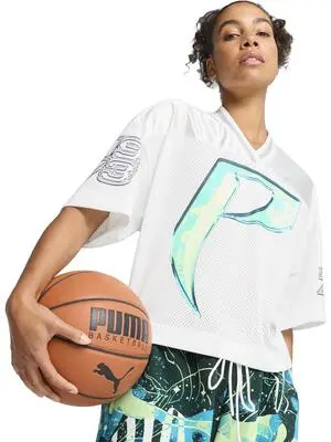 PUMA Hoop Dreamz Basketball Jersey - White