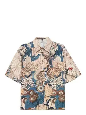 Biyan Printed Short-sleeved Shirt - Neutrals