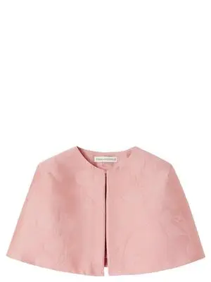EMILIA WICKSTEAD Domie Cloqué Cape - Pink
