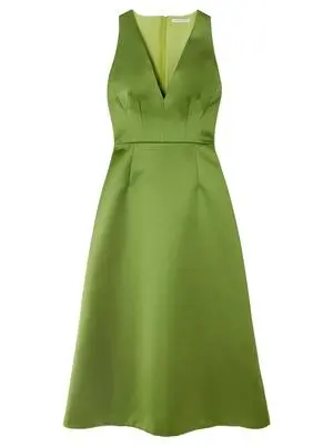 EMILIA WICKSTEAD Adonica Cutout Duchesse-satin Maxi Dress - Green
