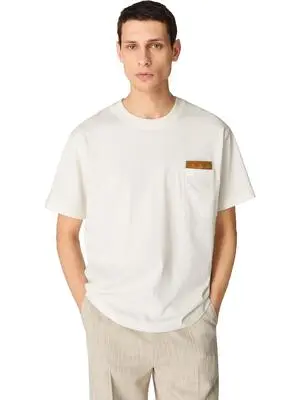 BOTTEGA  VENETA Pima Cotton Jersey T-shirt - Chalk