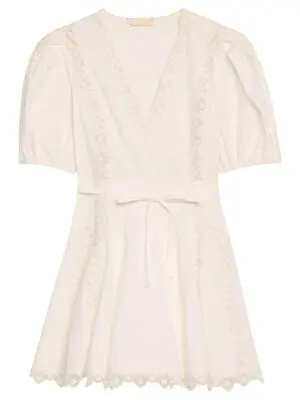 Ulla Johnson Camila Short-Sleeve Mini Dress Pristine