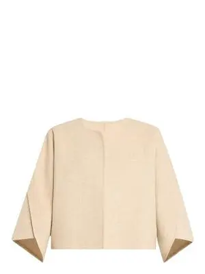 Max Mara Ovada Tailored Wool Cashmere Jacket - Beige