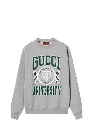 Gucci Printed Jersey Sweatshirt - Grey