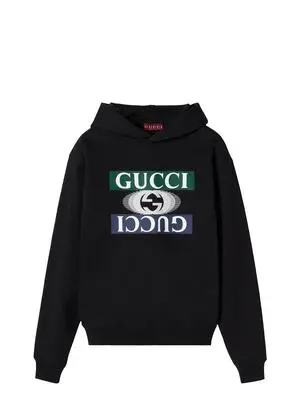 Gucci Felted Jersey Hoodie - Black