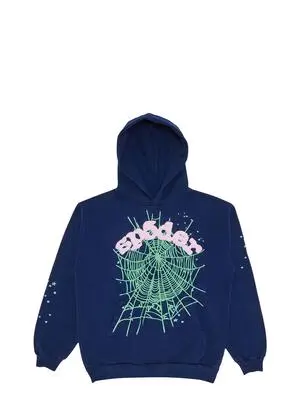 SP5DER Og Web Hooded Sweatshirt - Blue